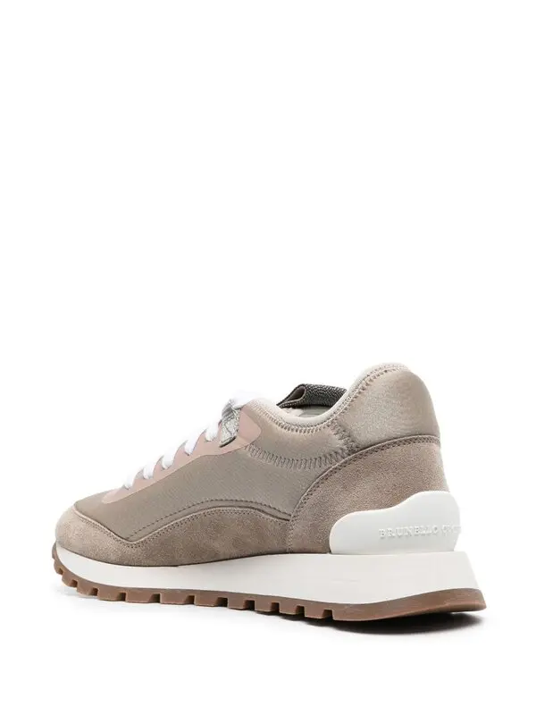 Brunello Cucinelli Monili-detail Suede Sneakers