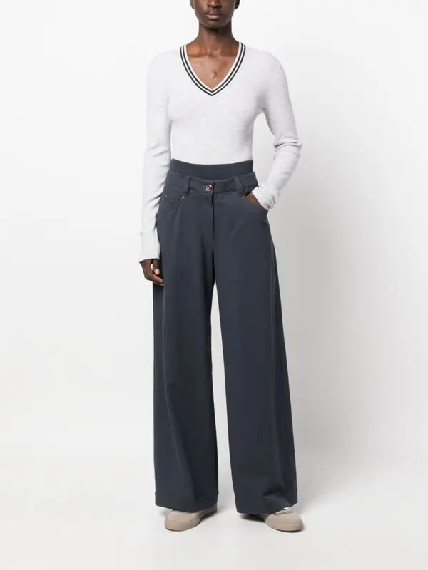 Brunello Cucinelli Multi-panel Wide-leg Trousers