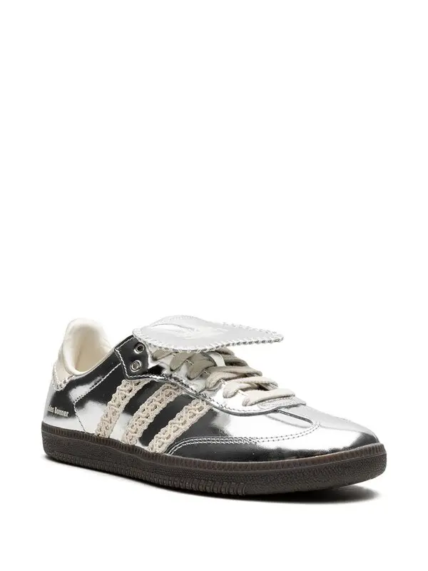 シューズ adidas WALES BONNER SIVER SAMBA 26.5 CM Adidas X Wales Bonner Samba Sneakers - Silver | Editorialist