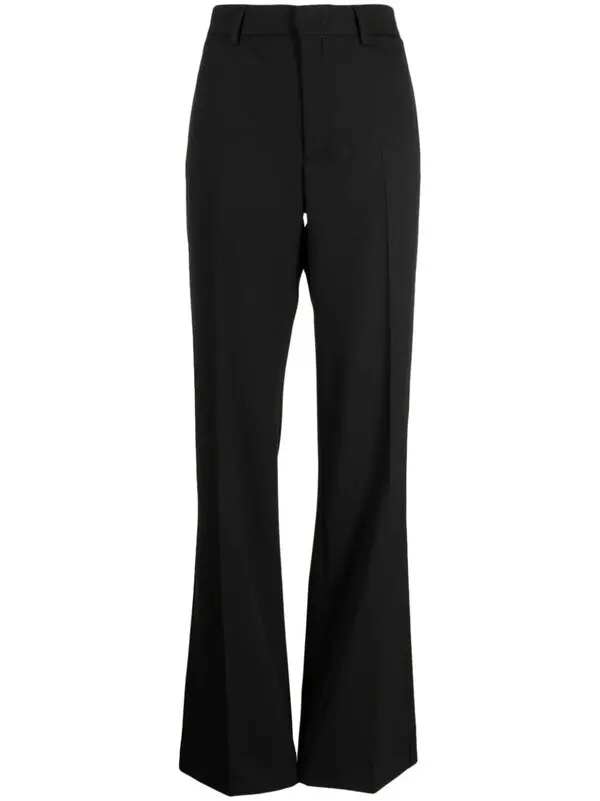 N°21 Pressed-crease High-waisted Trousers