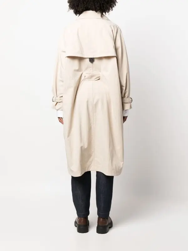 Brunello Cucinelli Buttoned Trench Coat