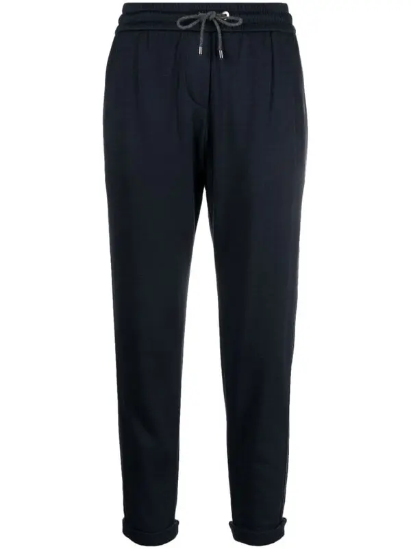 Brunello Cucinelli Cropped Drawstring-waistband Trousers