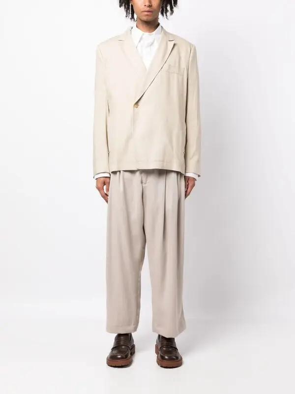 HED MAYNER Pleated Straight-leg Trousers