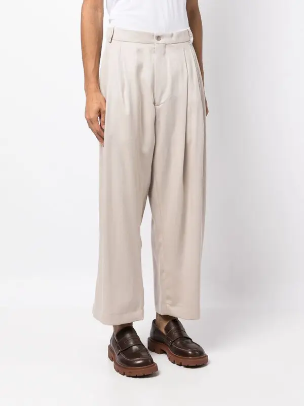 HED MAYNER Pleated Straight-leg Trousers