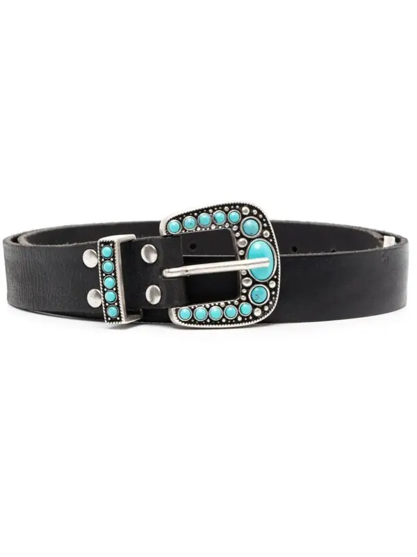 FORTELA Thelma Engraved-buckle Belt - Black