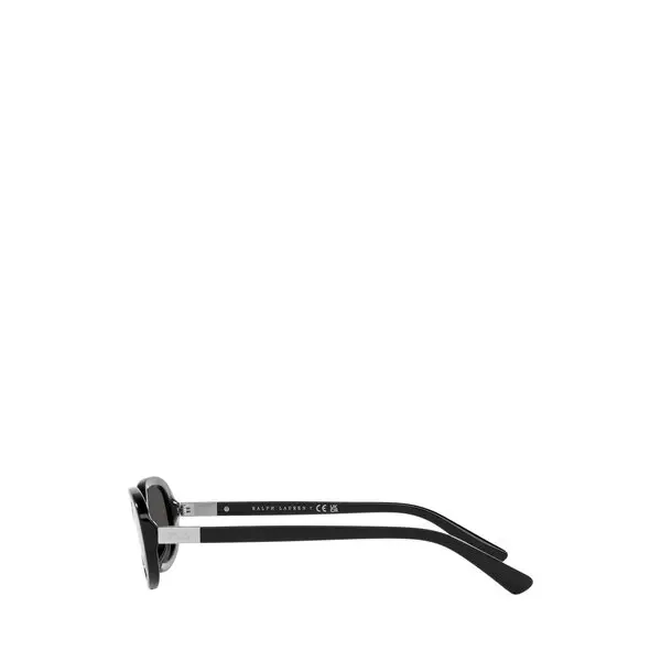 Ralph Lauren Polo Oval Sunglasses - Shiny Black