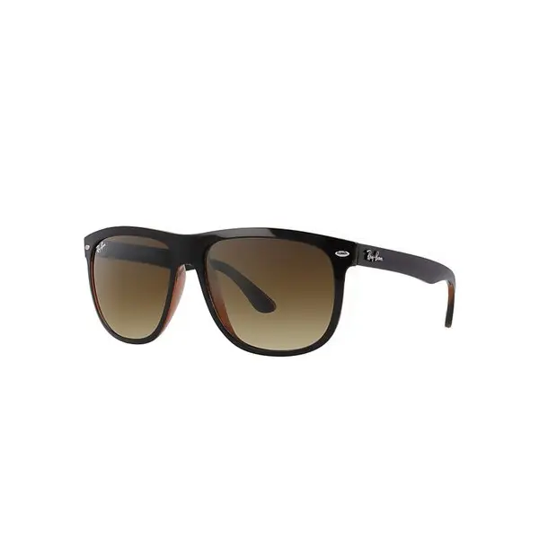 Ray-ban Boyfriend Sunglasses With Polarized Lenses - Black On Brown