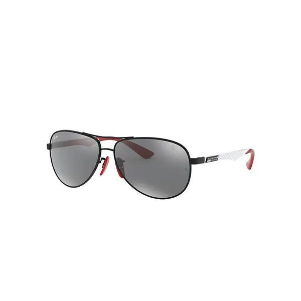 Ray-ban Scuderia Ferrari Collection Aviator Sunglasses - Black