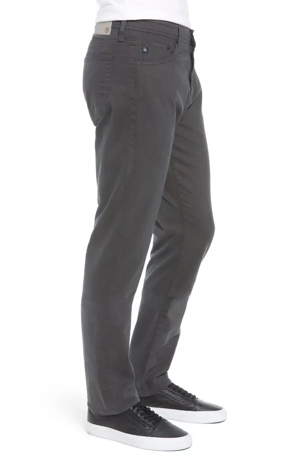 Ag Everett Sueded Stretch Sateen Straight Fit Pants