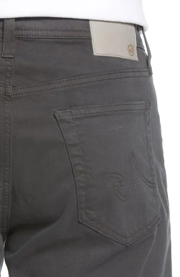 Ag Everett Sueded Stretch Sateen Straight Fit Pants