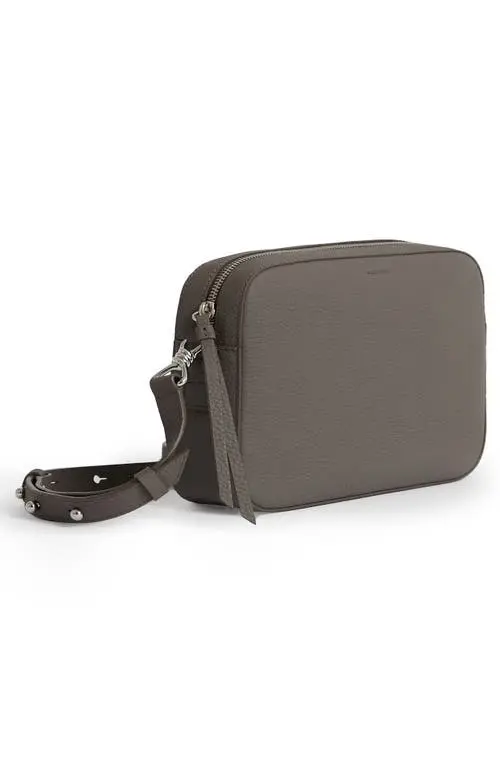ALLSAINTS Captain Square Leather Crossbody Bag