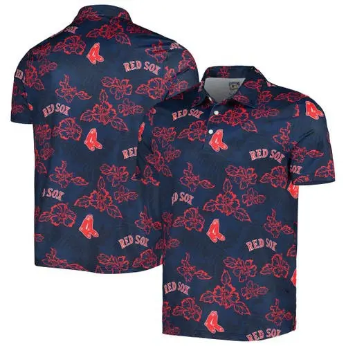 Reyn Spooner Boston Red Sox Cooperstown Collection Puamana Print Polo