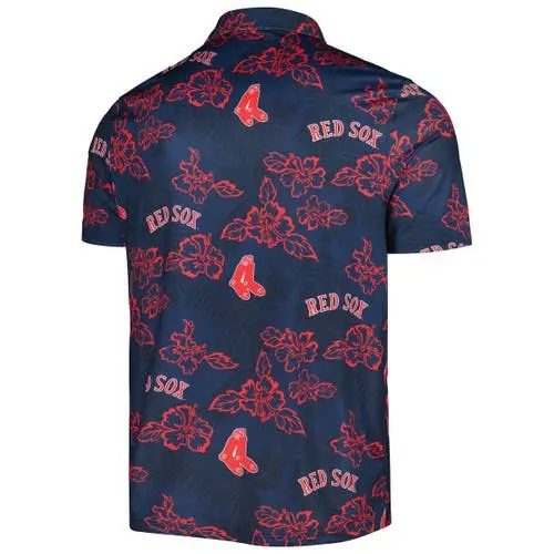 Reyn Spooner Boston Red Sox Cooperstown Collection Puamana Print Polo