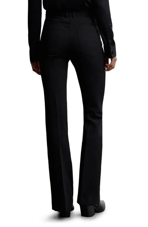 Mango Pleated Flare Trousers