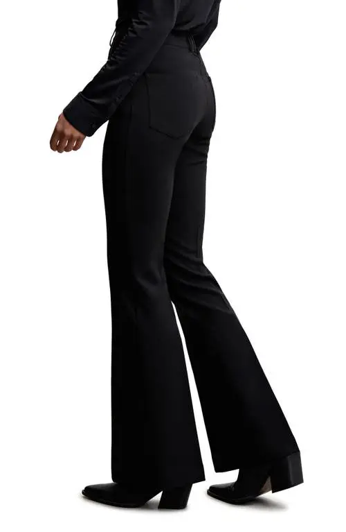 Mango Pleated Flare Trousers