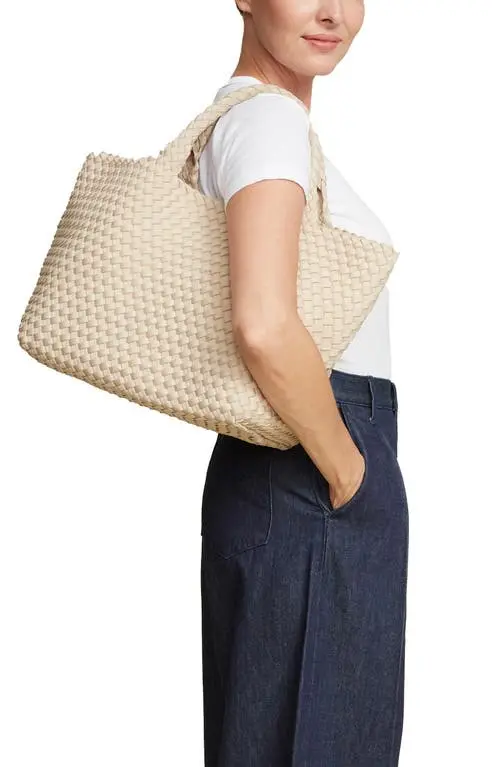 NAGHEDI St. Barths Medium Tote - Ecru