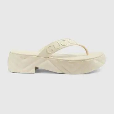 Gucci Thong Platform Sandal Rubber
