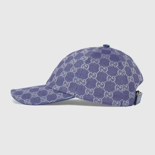 Gucci Gg Canvas Baseball Cap - Blue | Editorialist