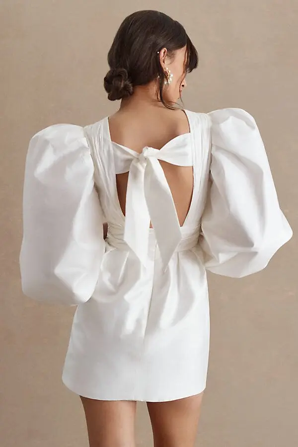 watters meringue silk mini dress Watters Meringue Silk Mini Dress
