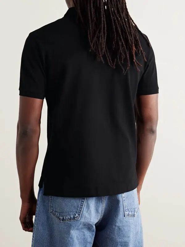 Polo Ralph Lauren Slim-fit Cotton-piqué Polo Shirt - Black