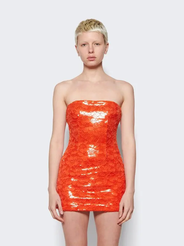 LAQUAN SMITH Strapless Mini Dress