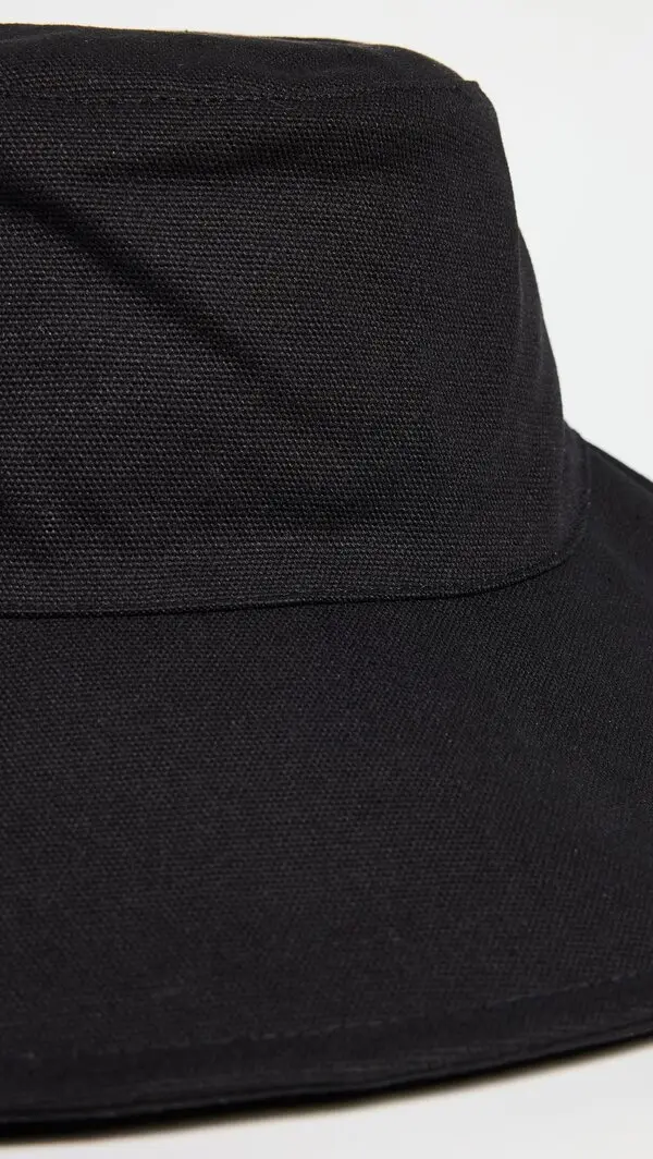 Jenni Kayne Cotton Canvas Sun Hat In Black - 50% Off  display picture 2