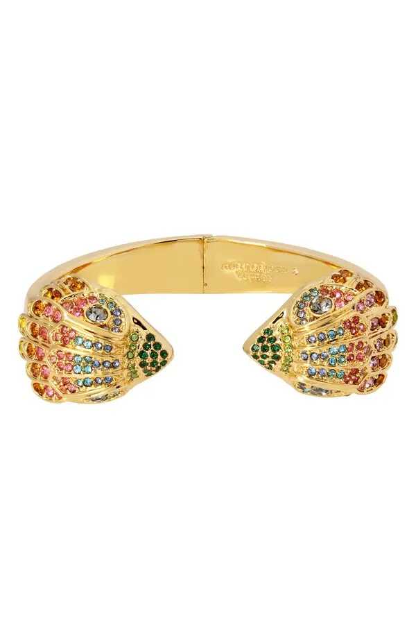 Kurt Geiger Rainbow Crystal Eagle Hinged Bangle