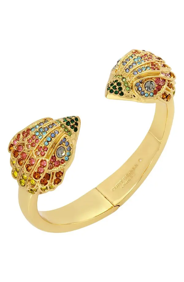 Kurt Geiger Rainbow Crystal Eagle Hinged Bangle