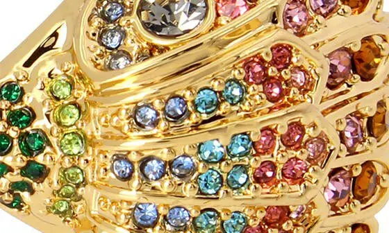 Kurt Geiger Rainbow Crystal Eagle Hinged Bangle