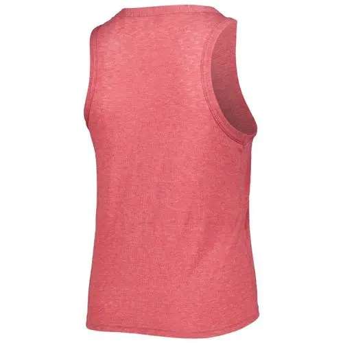 SOFT AS A GRAPE Los Angeles Angels High Neck Tri-blend Tank Top