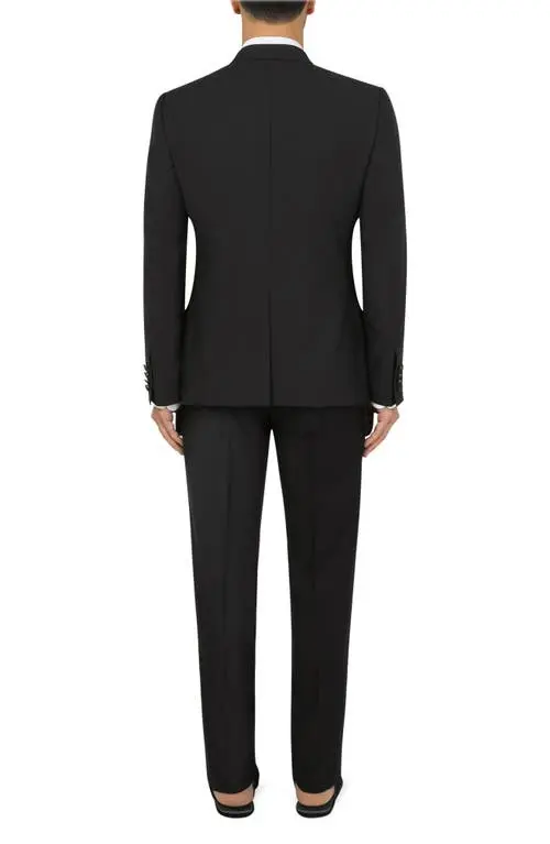 Dolce & Gabbana Regular Martini Fit 3-piece Wool Blend Tuxedo - Blue