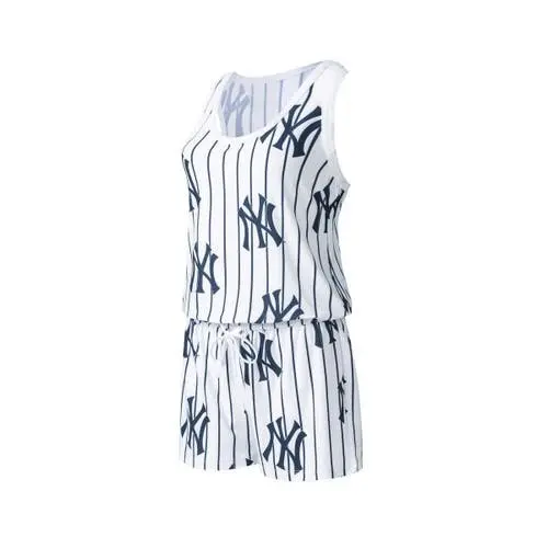 CONCEPTS SPORT New York Yankees Pinstripe Knit Romper By
