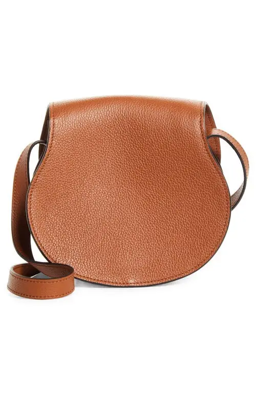 Chloé Small Marcie Leather Crossbody Bag - Tan