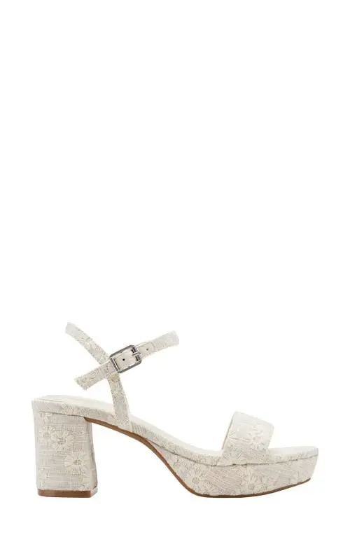 Bandolino Pennie Block Heel Open Toe Slingback Sandals