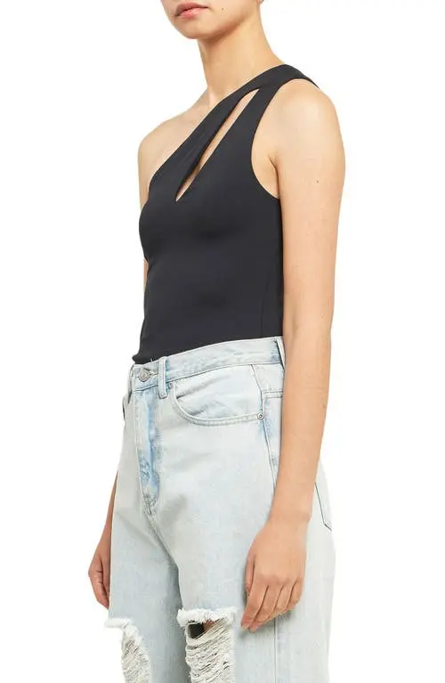GREY LAB Cutout One-shoulder Bodysuit