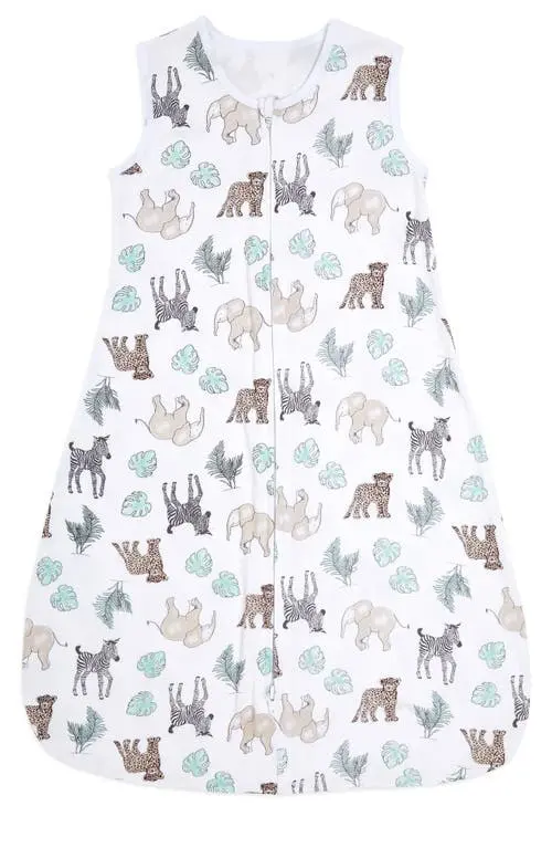 ADEN + ANAIS Cotton Muslin Wearable Blanket - Jungle Animals Grey