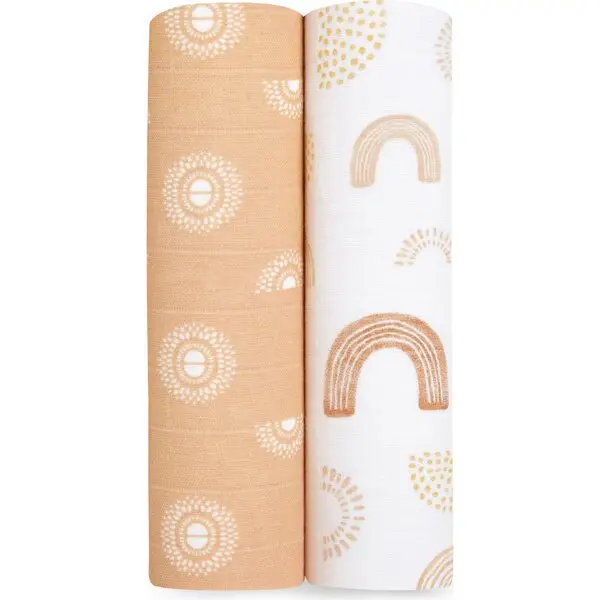 ADEN + ANAIS 2-pack Classic Swaddling Cloths - Keep Rising Tan