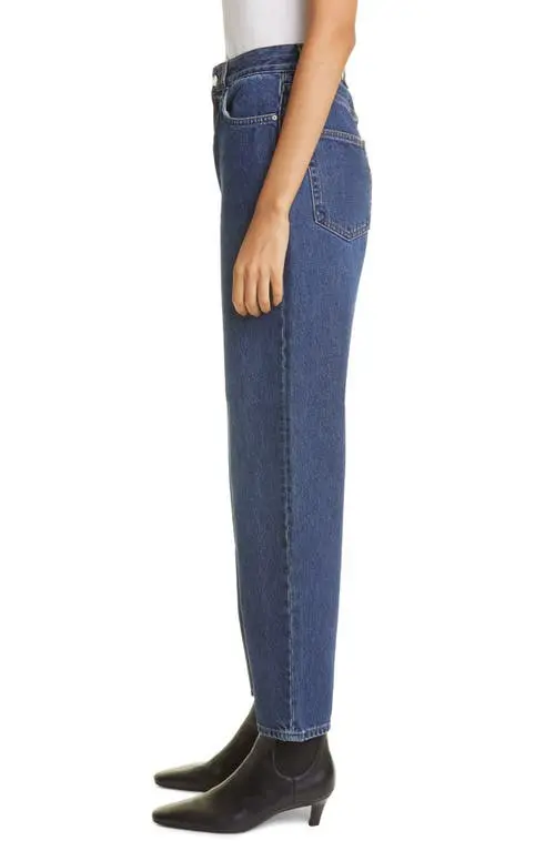 TOTEME High-rise Tapered Jeans - Dark Blue