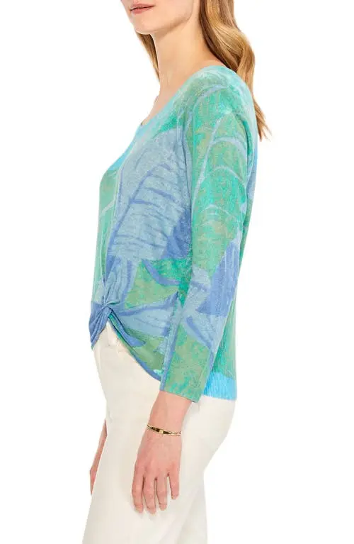 NIC+ZOE Full Bloom Knot Front Sweater