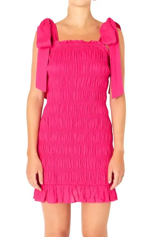 Endless Rose Smocked Mini Dress