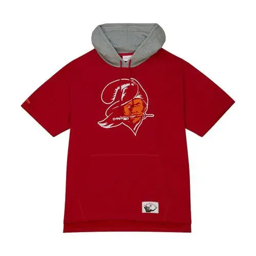 Mitchell & Ness Tampa Bay Buccaneers Postgame Short Sleeve Hoodie