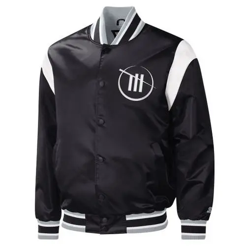 STARTER Trackhouse Racing Force Play Full-snap Varsity Jacket
