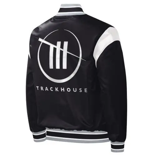 STARTER Trackhouse Racing Force Play Full-snap Varsity Jacket