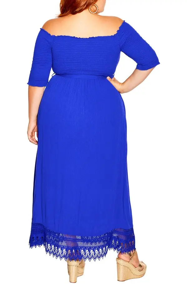 City Chic Mika Off-the-shoulder Maxi Dress