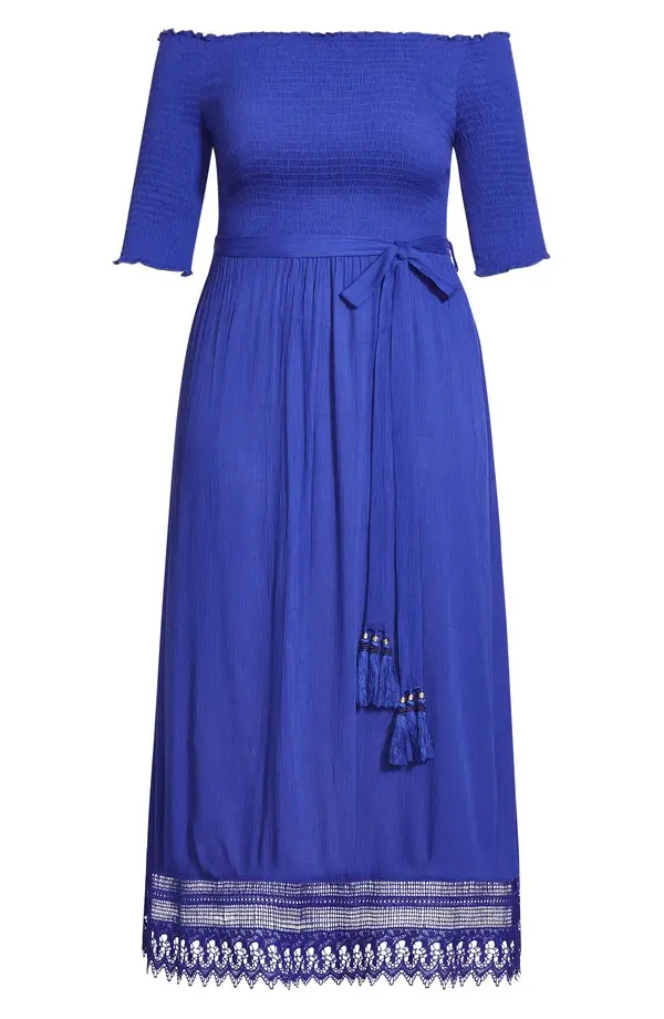 City Chic Mika Off-the-shoulder Maxi Dress