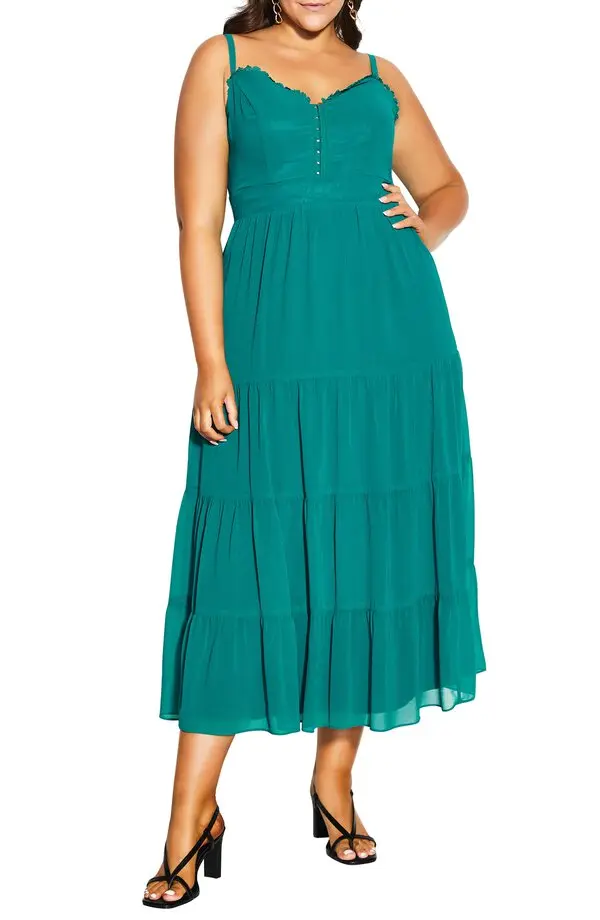 chinese dress ladies AMAYA DRAPED MAXI DRESS – Shop Marbelle main image 1