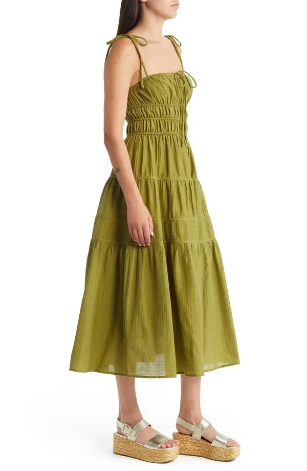 green emerald velvet dress Black Scallop Hem Dress