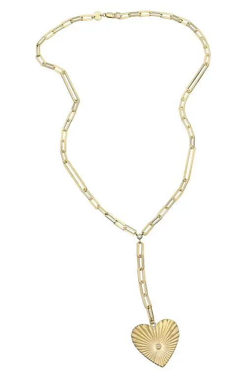 Jennifer Zeuner Jewelry Sheldon Diamond Y Necklace - Yellow Gold