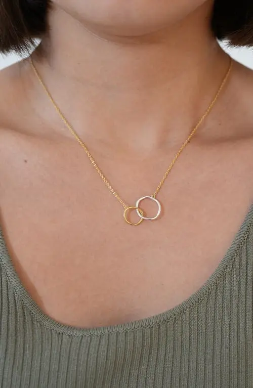 Argento Vivo Circle Link Necklace