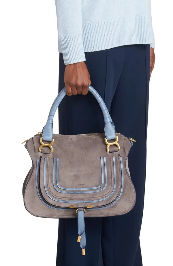 Chloé Medium Marcie Suede Satchel